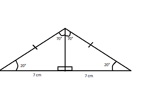 Solve an Isosceles Triangle By Dividing Into 2 Right Triangles - Precalculus