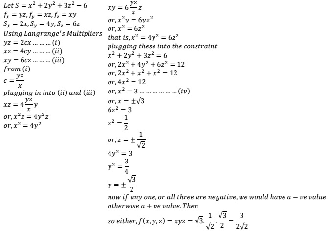 Lagrange Multipliers - Calculus 3
